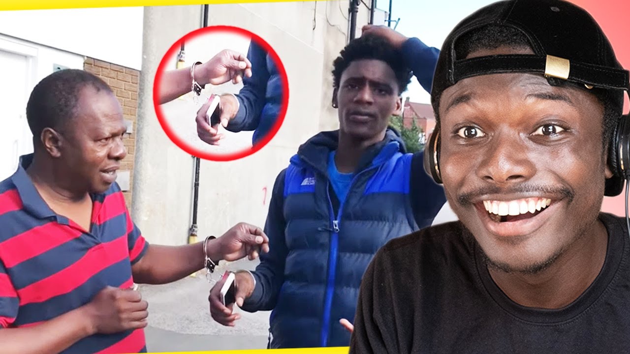 Gambian dad got handcuffed *prank* - YouTube