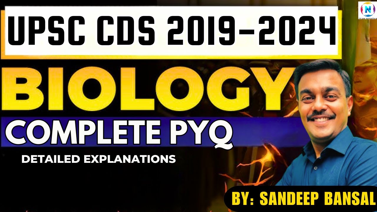 CDS Previous Year Questions: Biology | 2019-2024 | Complete PYQ ...