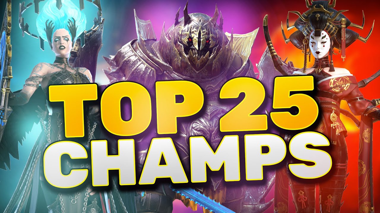 TOP 25 CHAMPIONS in RAID (Ranked 25 to 1) - YouTube