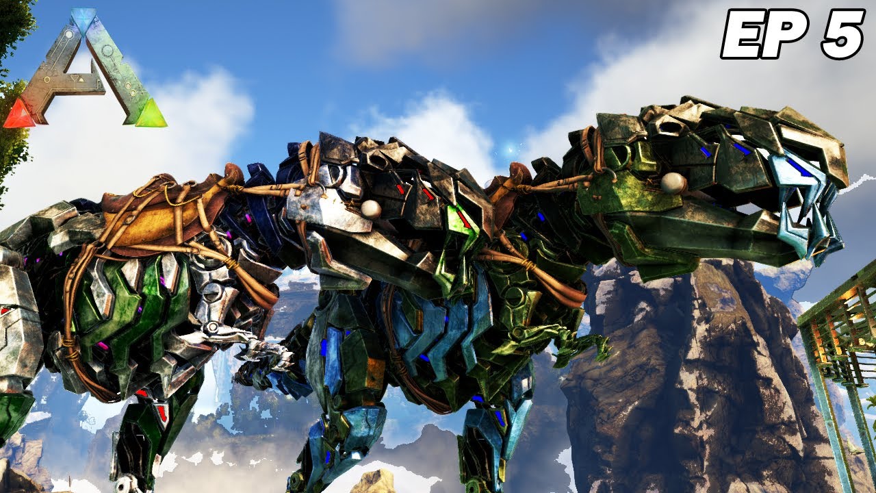 On capture Des T-Rex Tek pour commencer notre armée ! Ark Cluster EP 5 ...