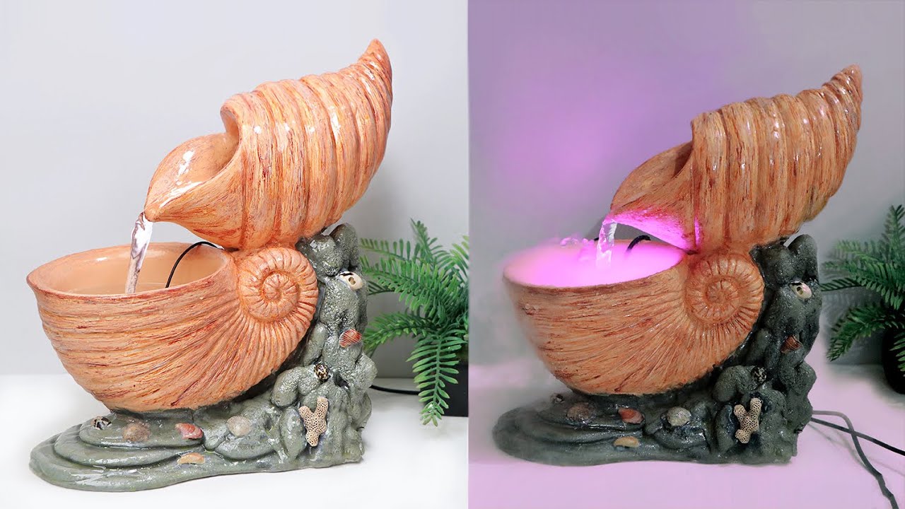 Snails Waterfall making // Waterfall Showpiece for home decoration ...