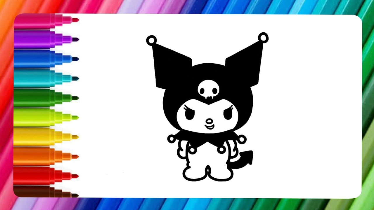 Dibuja y colorea kuromi | Aprende los colores | Dibujos Para Niños ...