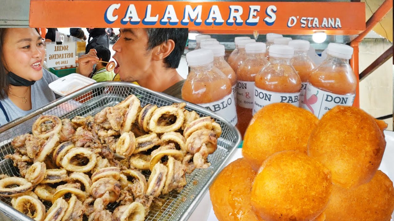 FILIPINO STREET FOOD FAMOUS CALAMARES + PENOY KWEK-KWEK D’ STA ANA! BY ...