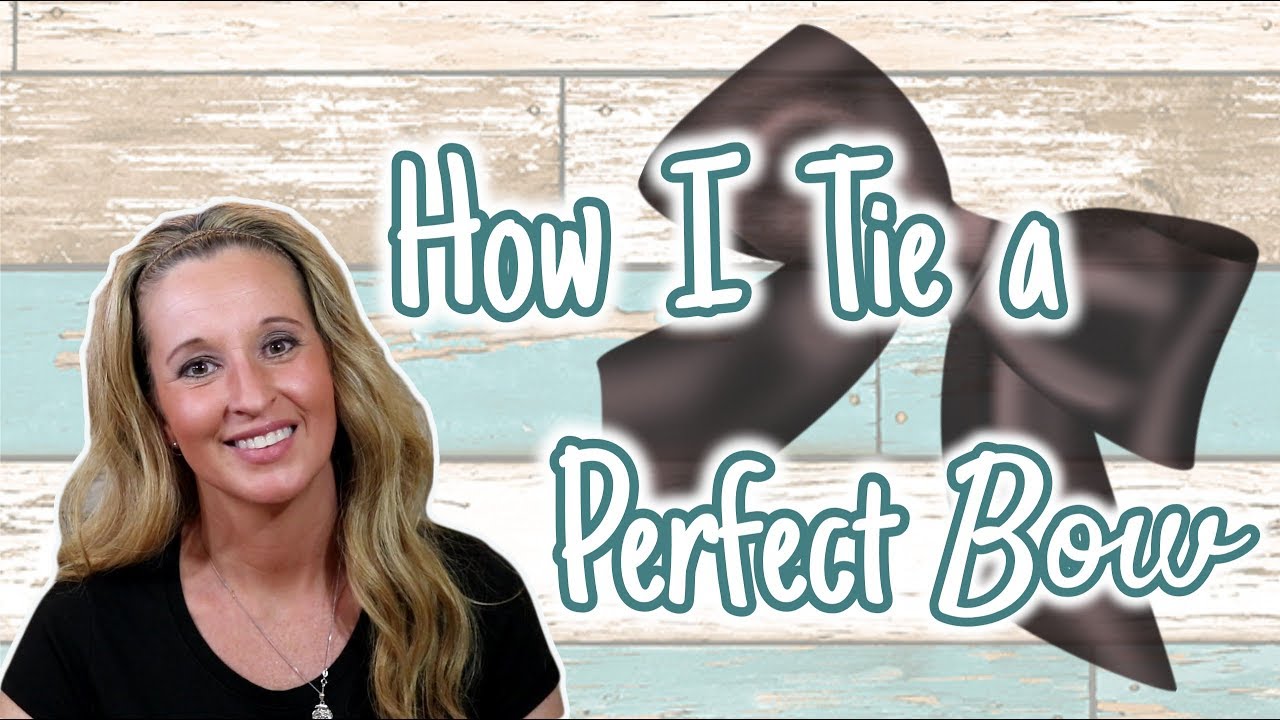 How to Tie the PERFECT Bow | Simple Bow | Easy way to Tie a Bow - YouTube