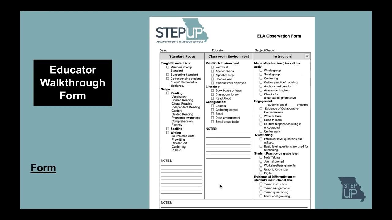 Walkthroughs and Classroom Observations - YouTube