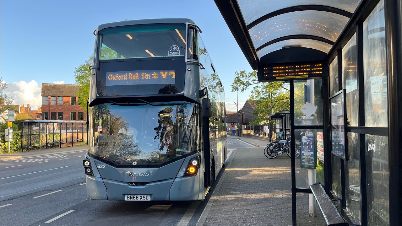  Full Journey Oxford Bus X2 Upper Deck POV Didcot Parkway Abingdon