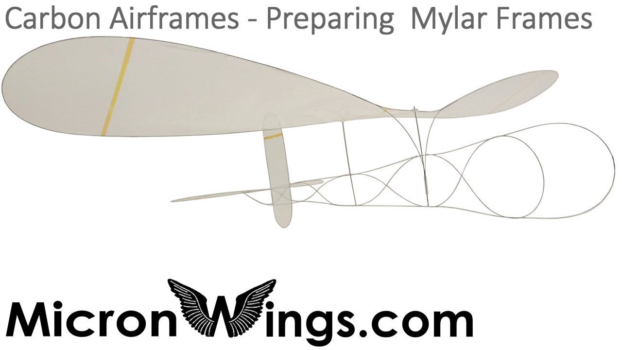 Carbon Flyer - Preparing Mylar Frames - YouTube