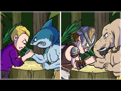 I Beat All Beast Man in Arm Wrestling Clicker Game!