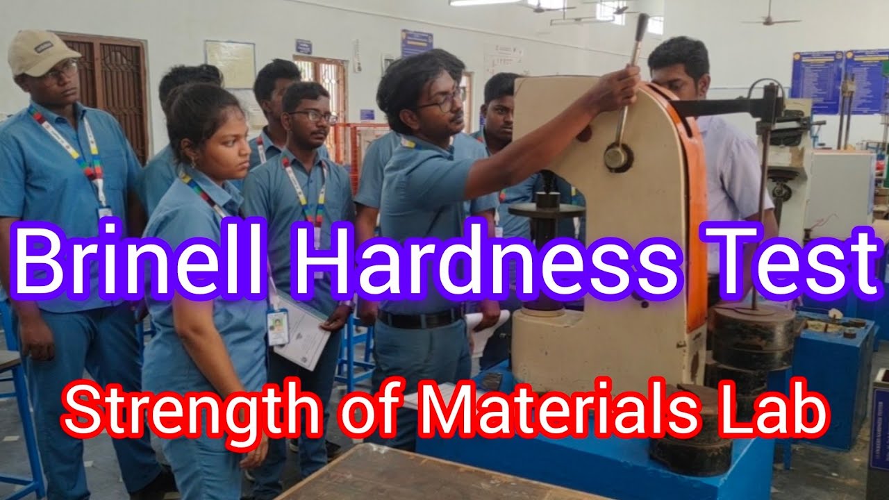 Brinell Hardness Test | Strength of Materials Lab Experiments | St ...