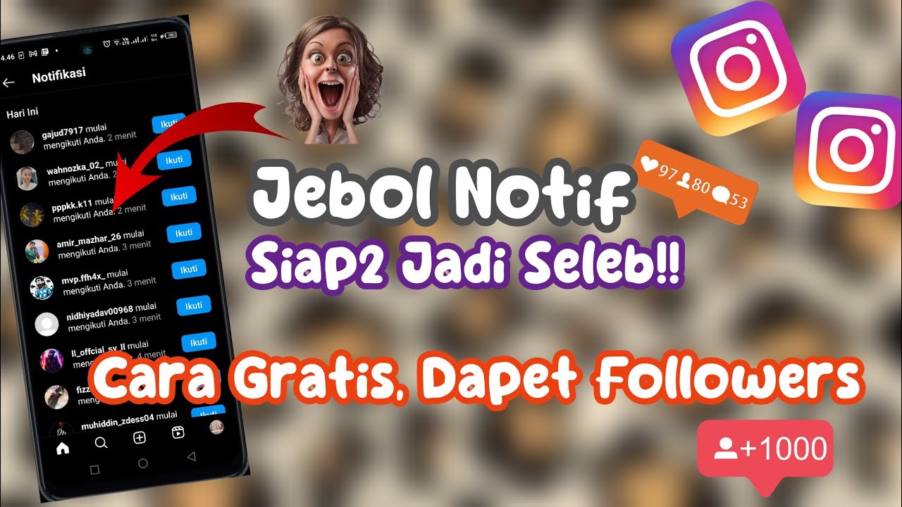 Jebol Notif || CARA MENAMBAH FOLLOWERS INSTAGRAM GRATIS 2023 - YouTube