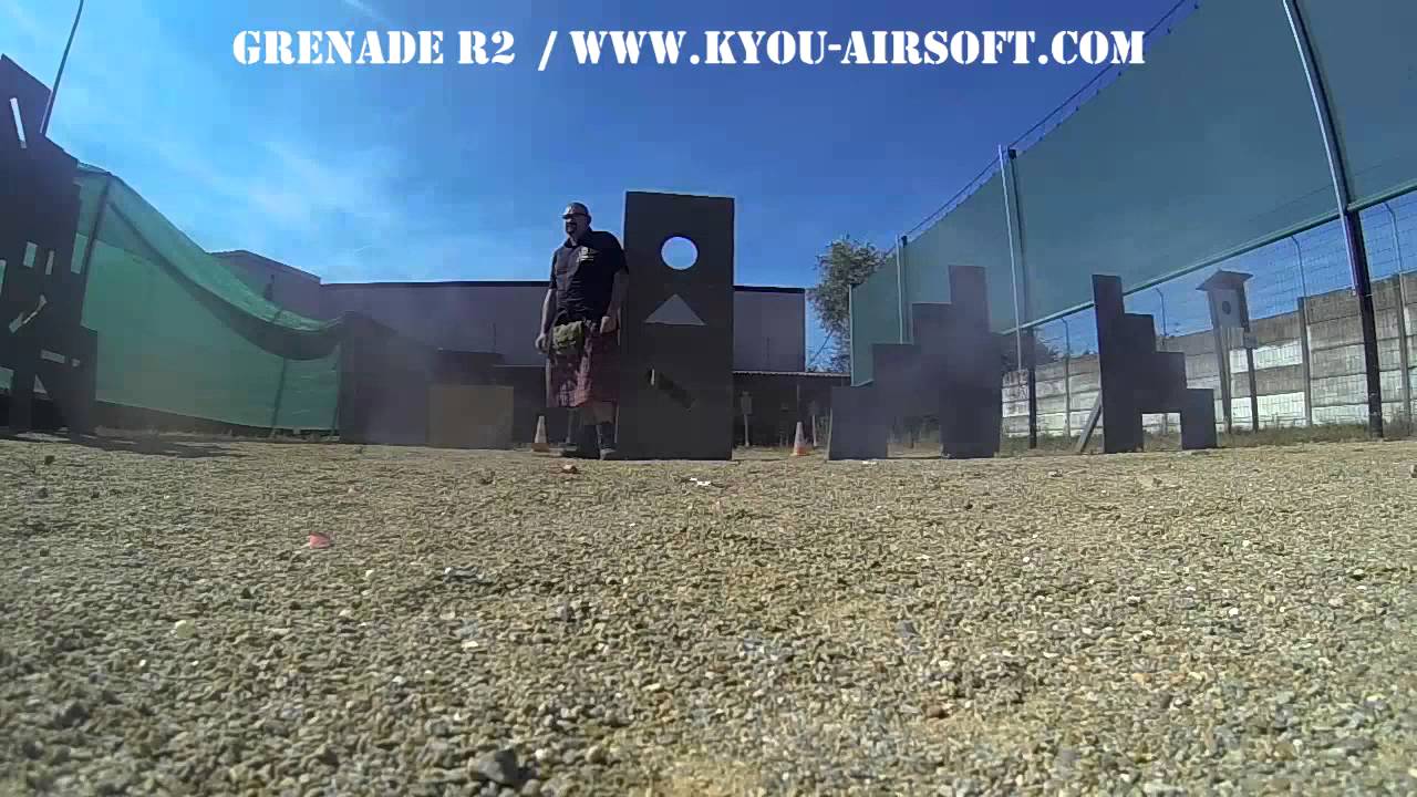 R2 Kyou Airsoft Explosion - YouTube