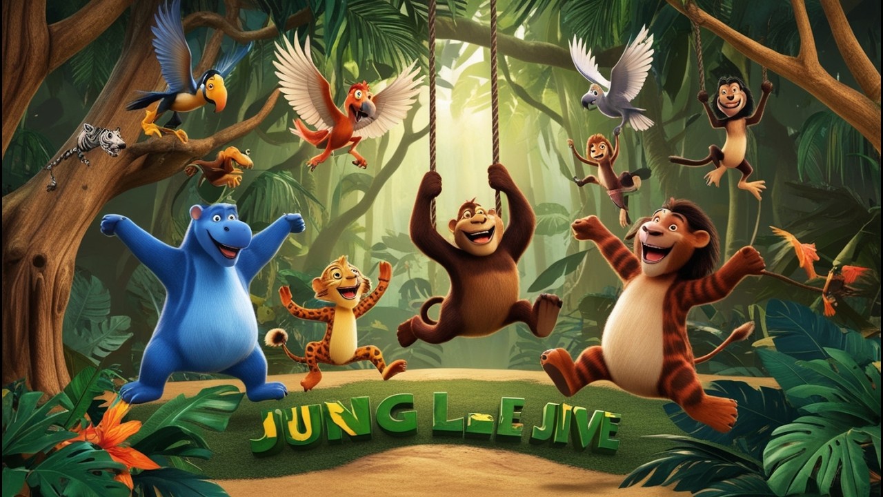 The jungle jive | jungle song | kids song | Amazing song - YouTube