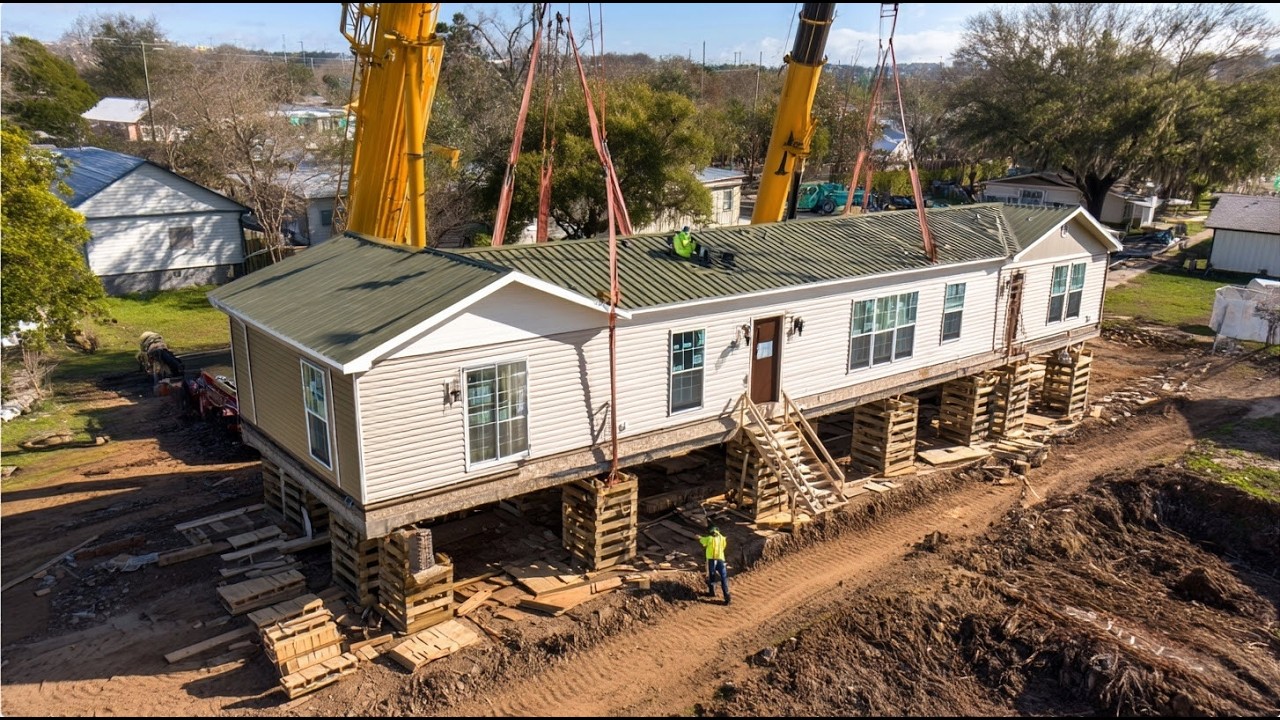 Lifting a House That’s Bigger Than You Can Imagine. Modern Construction ...