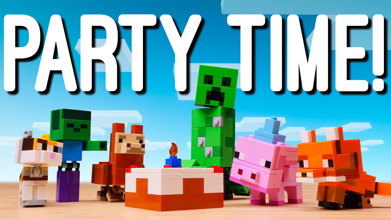 LEGO Minecraft: Baby Pig's Birthday Celebration - YouTube