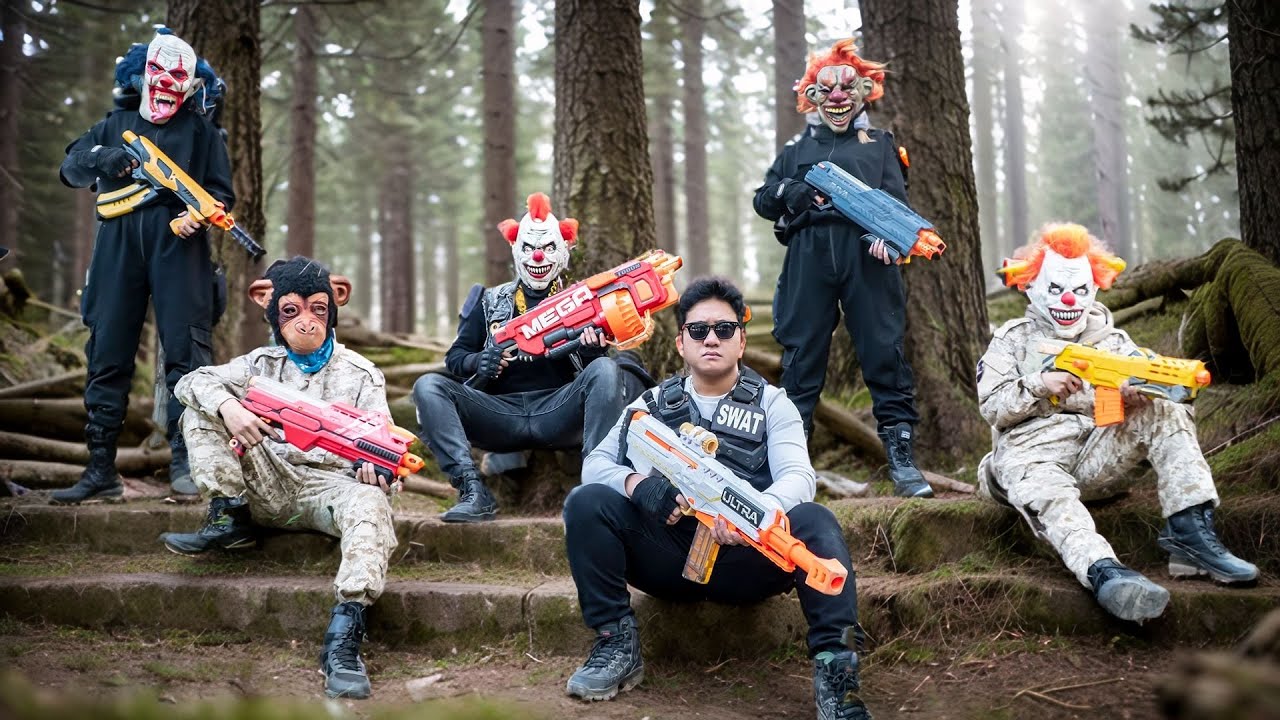 LTT Films: Silver Flash Fierce Nerf Gun War Will They Escape in Time ...
