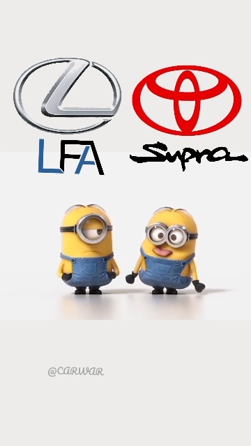 Toyota supra vs lexus lfa minions style #funny#foryou #trending #asmr# ...