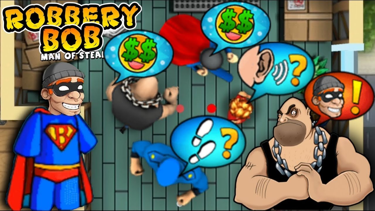Robbery Bob - Super Biffen vs All Costumes in Robbery Bob 2 Part 7 ...