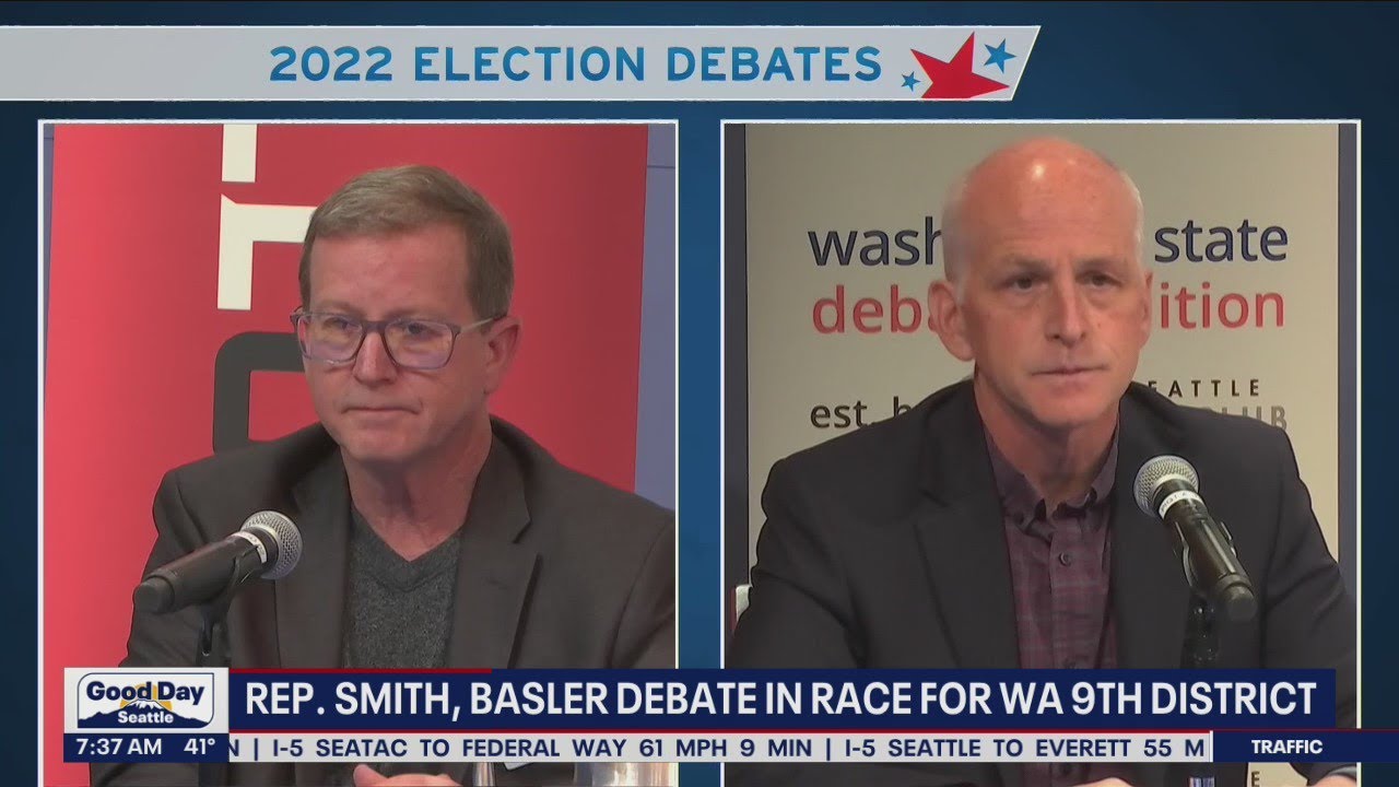 Rep. Smith, Basler debate in race for WA 9th District | FOX 13 Seattle ...