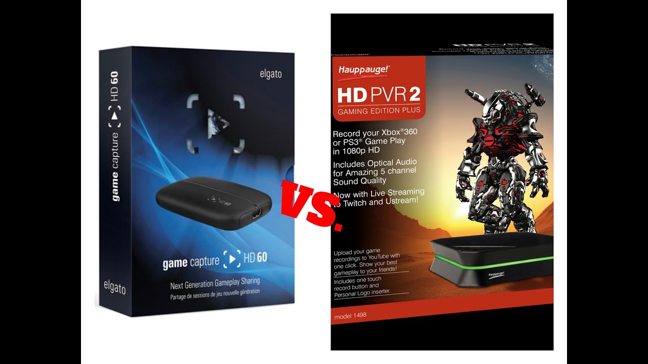 Elgato Game Capture HD60 Vs. Hauppauge HD PVR 2 Gaming Edition Plus ...