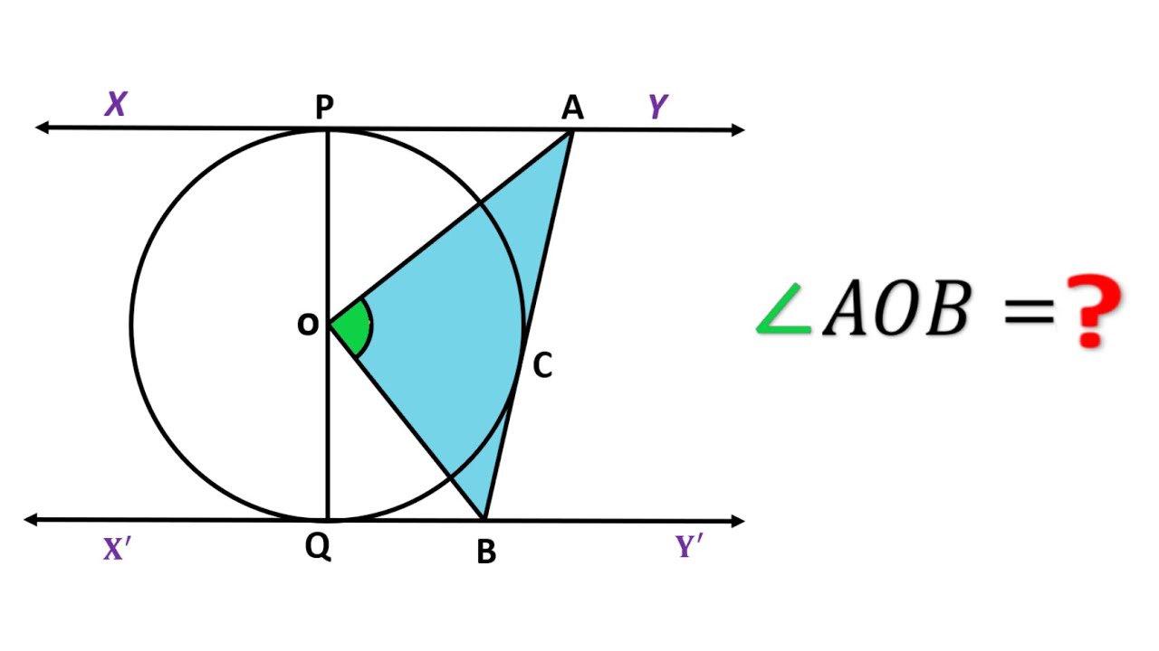 Can You Find Angle AOB ?@ClarifyKnowledge @clarifylogic - YouTube