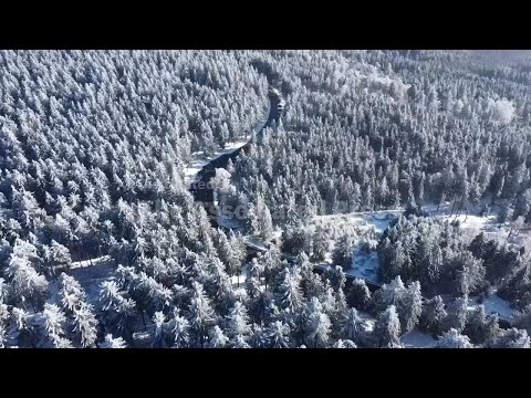 Winter arrives in German state of Hesse with temperatures below zero