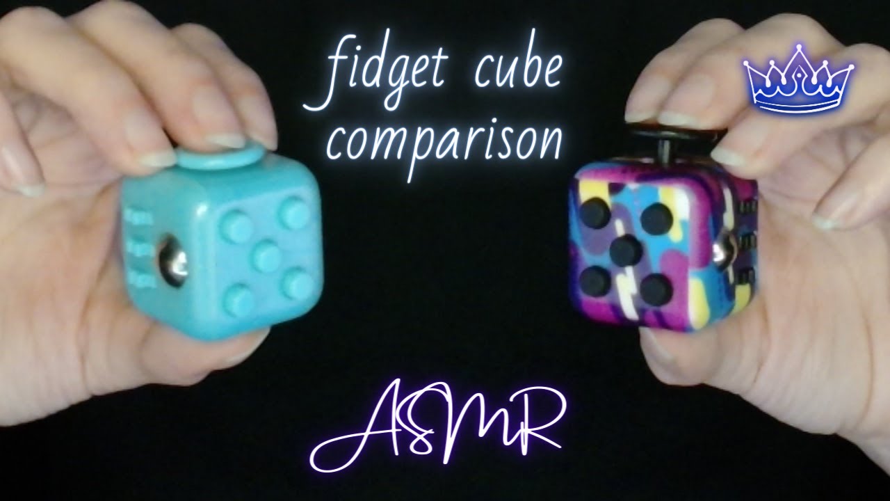 ASMR Fidget Cube Comparison 🎲 clicking, tapping, scratching (whispered ...