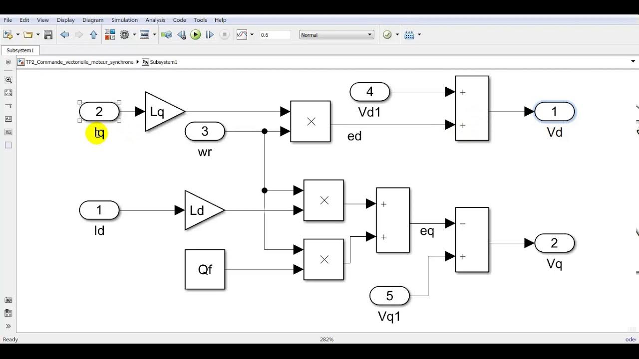TP2: Commande vectorielle de la machine synchrone à aimants permanents - YouTube