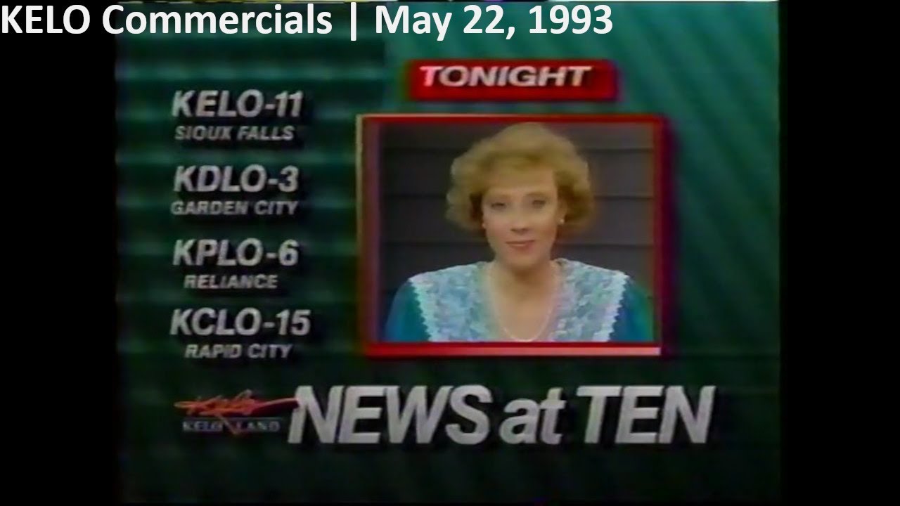 KELO [CBS] Commercials | May 22, 1993 - YouTube
