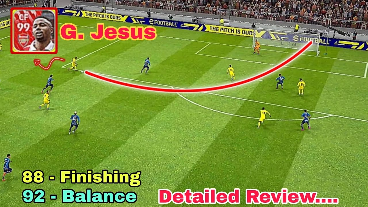 New Card of G. Jesus is insane 😳 | Efootball mobile | #efootball # ...