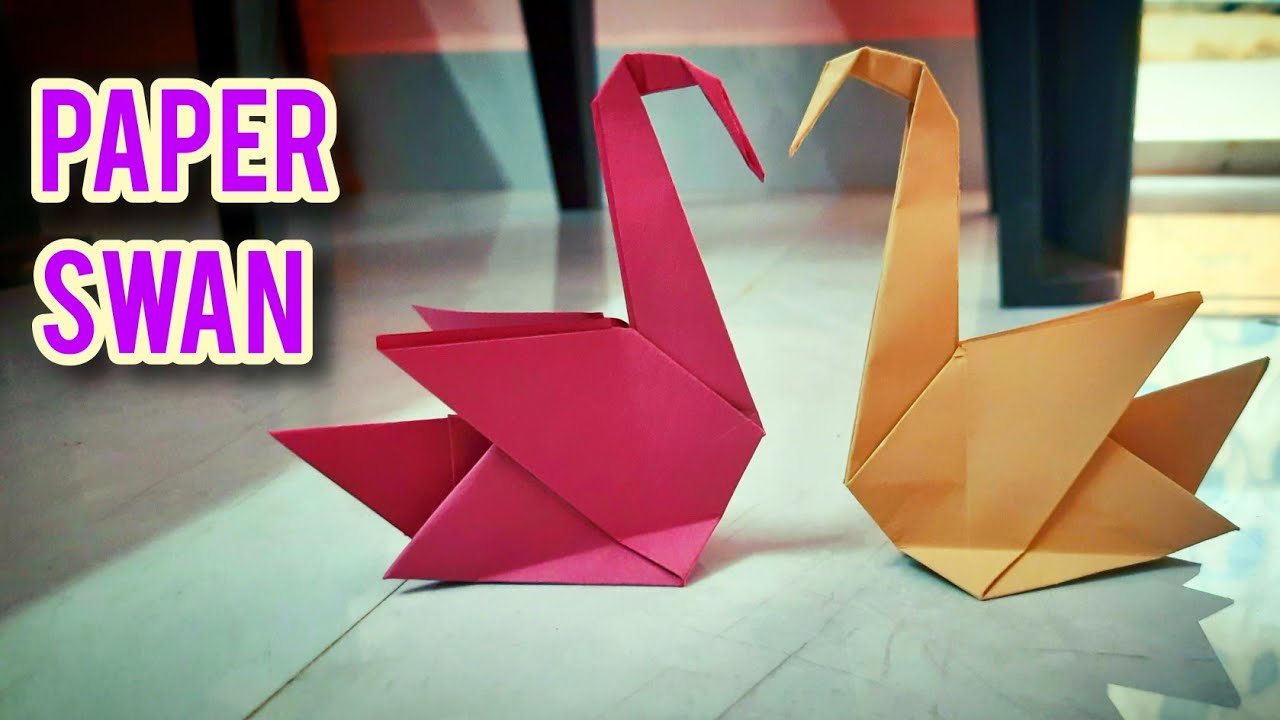 Origami swan easy | paper swan instruction | cool bird origami - YouTube