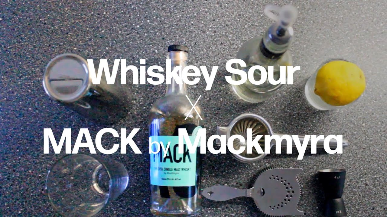1 Minute Whiskey Sour made with MACK by MACKMYRA - YouTube