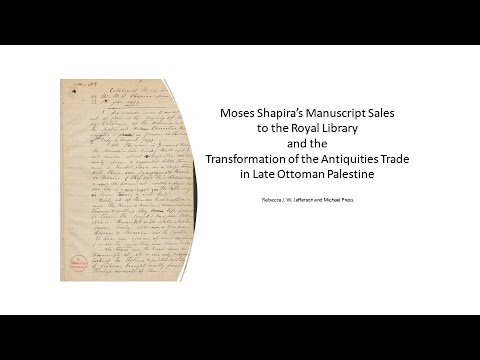 Moses Shapira’s Manuscript Sales to the Royal Library. By R. Jefferson ...