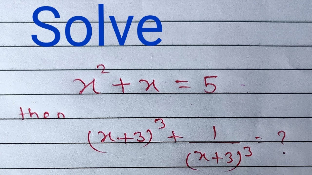 Tough Question of algebra | Try to solve? - YouTube