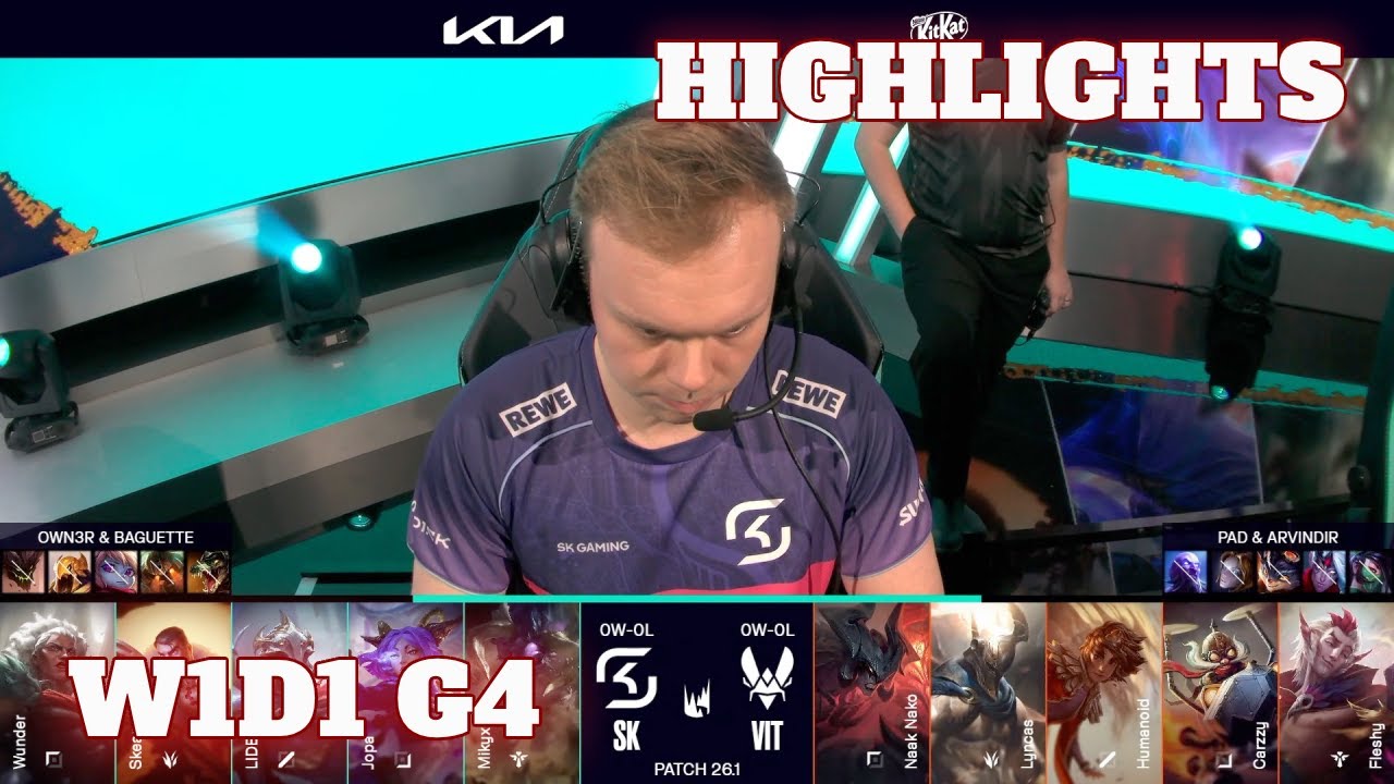 SK vs VIT - Highlights | Week 1 Day 1 LEC Versus 2026 | SK Gaming vs ...