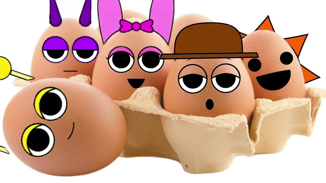 Talking food Eggs Sprunki Incredibox - YouTube