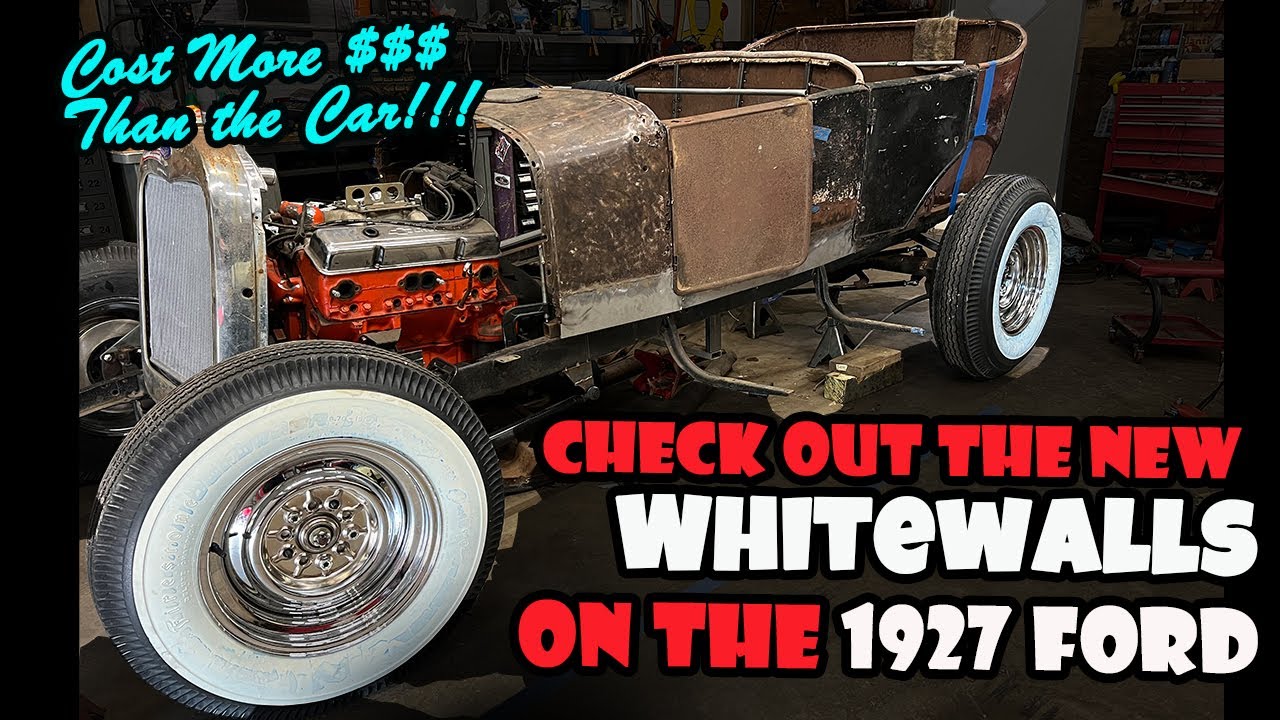 New Wheels and Tires Change EVERYTHING on a HOT ROD- Whitewalls and ...
