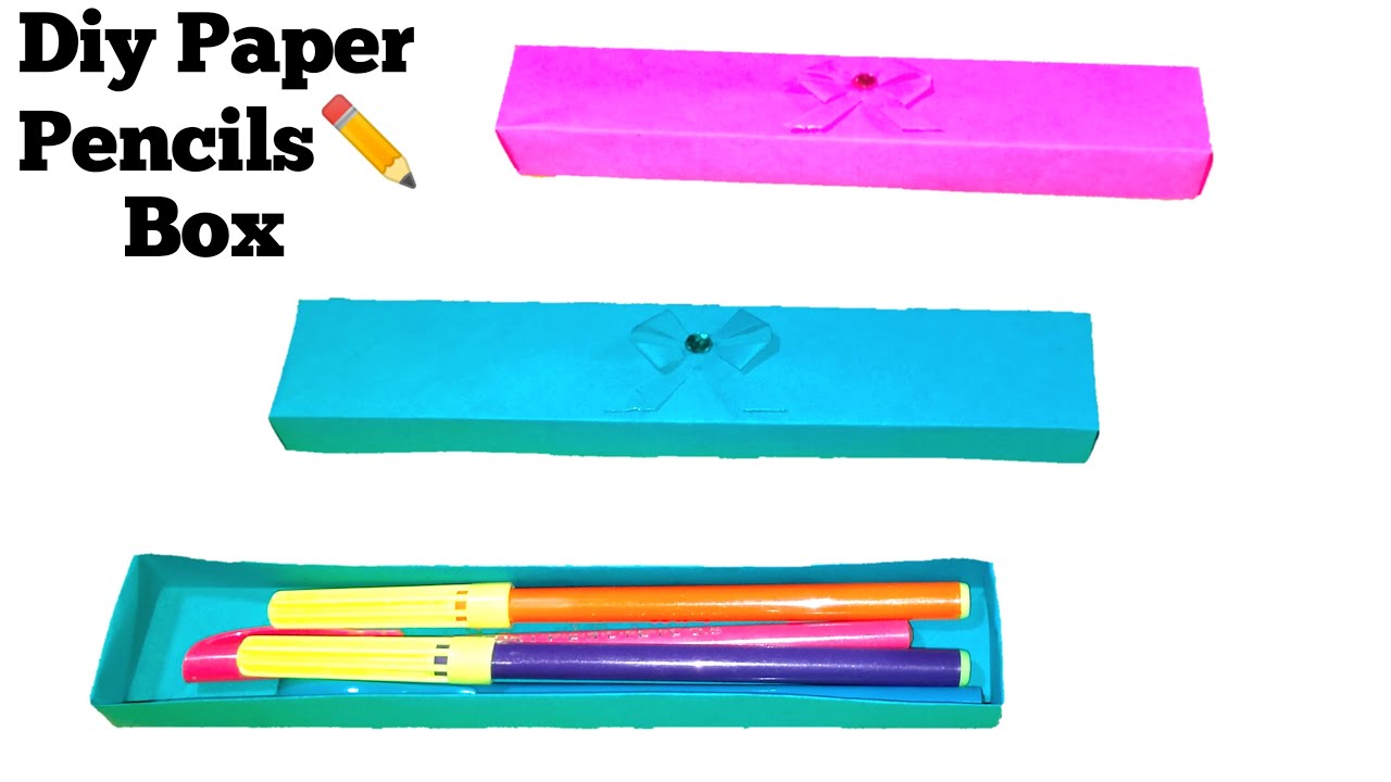 HOW TO MAKE PENCILS BOX WITH PAPER DIY PEN BOX EASY ORIGAMI BOX how-to-make-pencils-box-with-paper-diy-pen-box-easy-origami-box