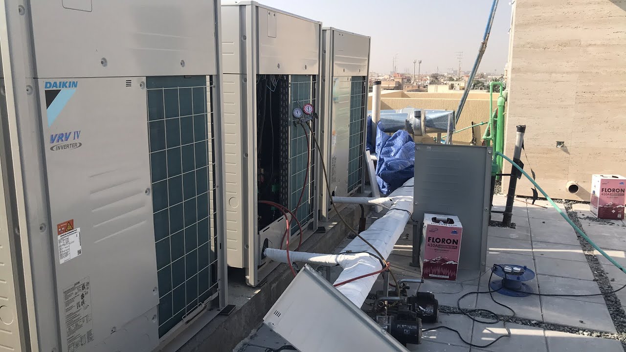 Vacuuming VRV system Live - YouTube