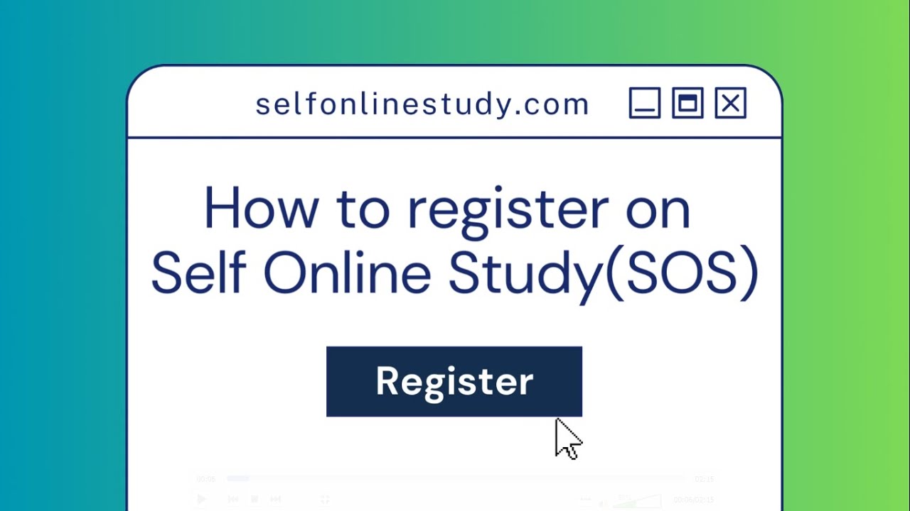 How to Register on SOS - YouTube