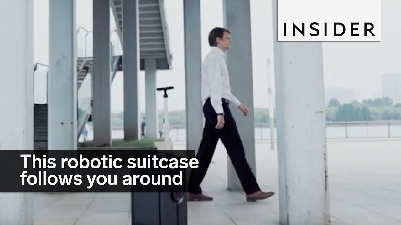 This robotic suitcase will follow you around - YouTube
