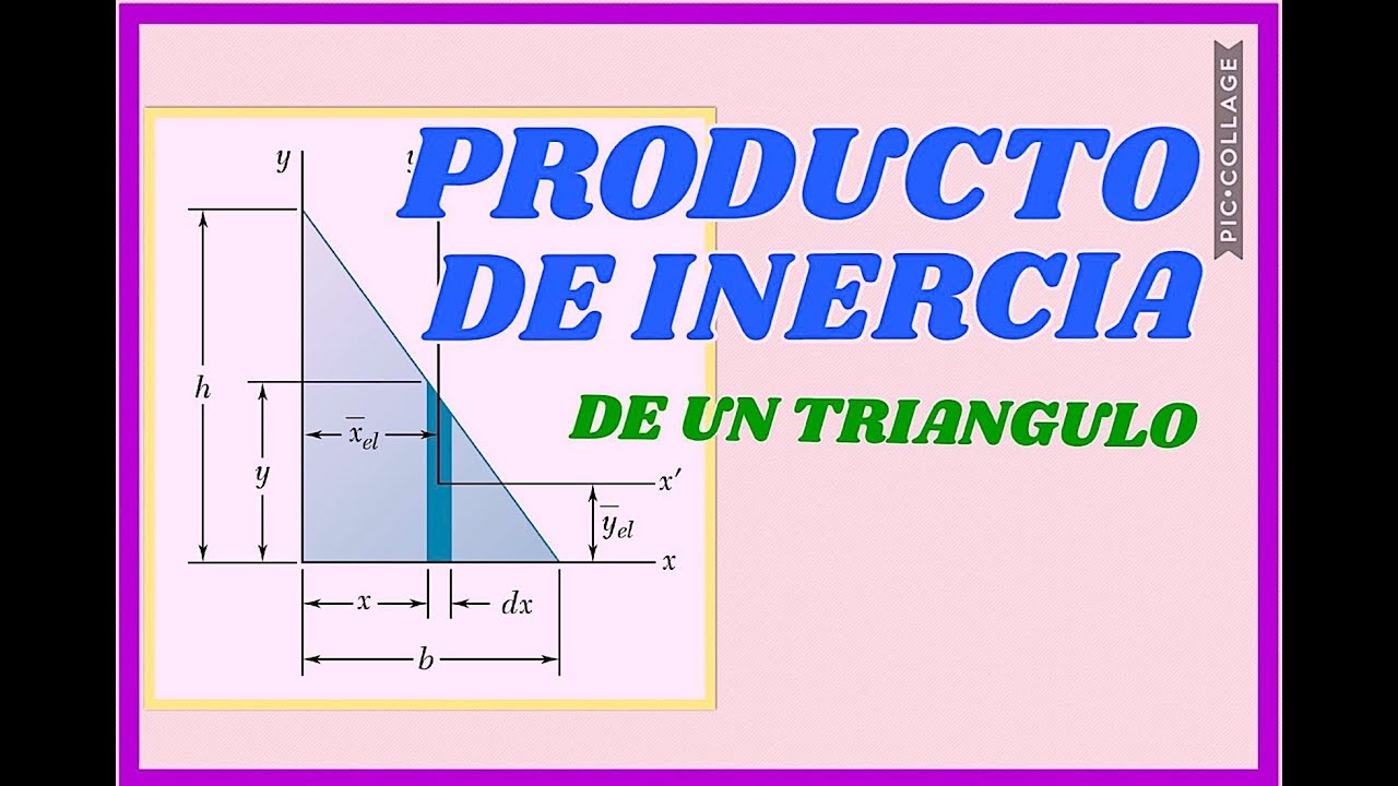 ¿CÓMO HALLAR EL PRODUCTO DE INERCIA DE UN TRIANGULO RECTANGULO? - YouTube