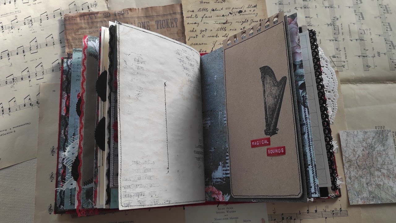 Music Junk Journal | Musical Junk Journal (Sold, Thank You! ) - YouTube