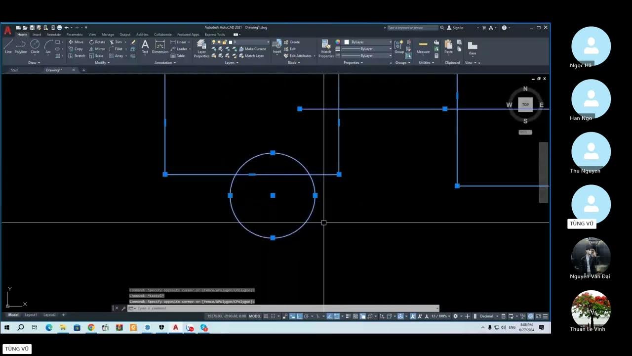 822.AUTOCAD NBN 2024 -CAD B02 Lệnh cơ bản 2 - YouTube