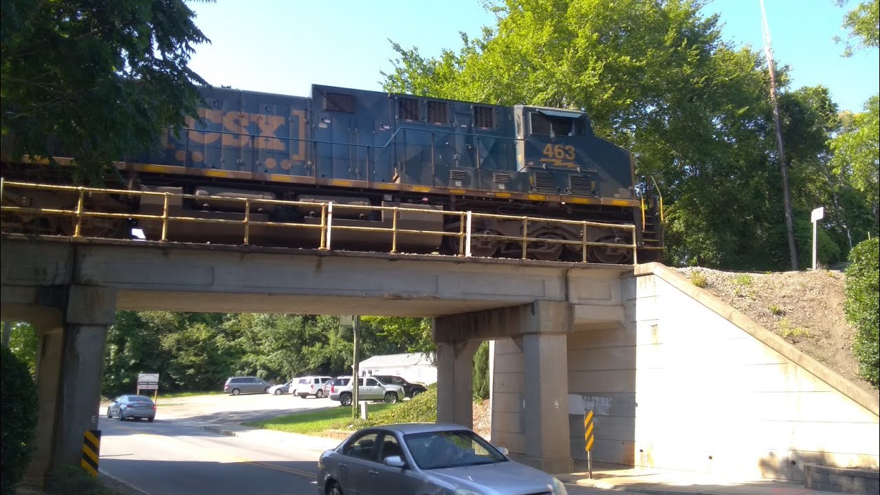 CSX Freight Train Q583 heading Northbound With CSXT 463 in the lead @ Monroe 7/3/20. - YouTube