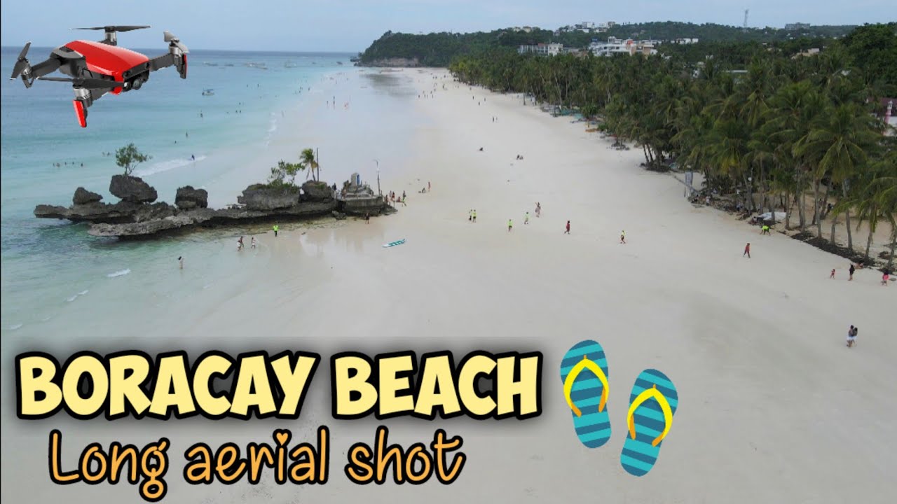 BEAUTIFUL BORACAY BEACH "Birds eye view" Boracay Beach aerial shot ...
