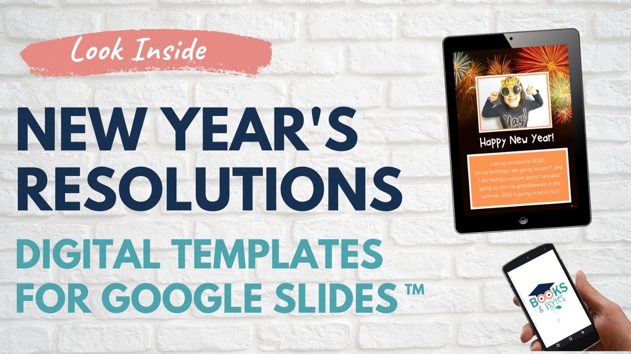 New Year's Resolutions Digital Templates for Google Slides - YouTube