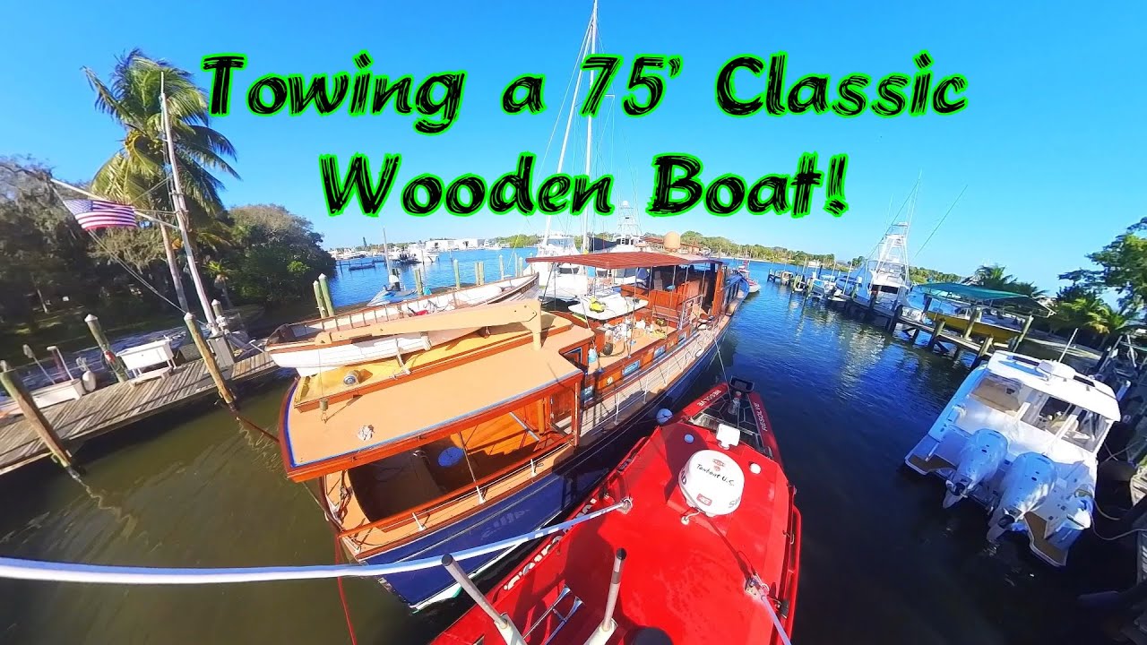 Towing 75' Consolidated Commuter, Beautiful Old Wood Boats That I ...