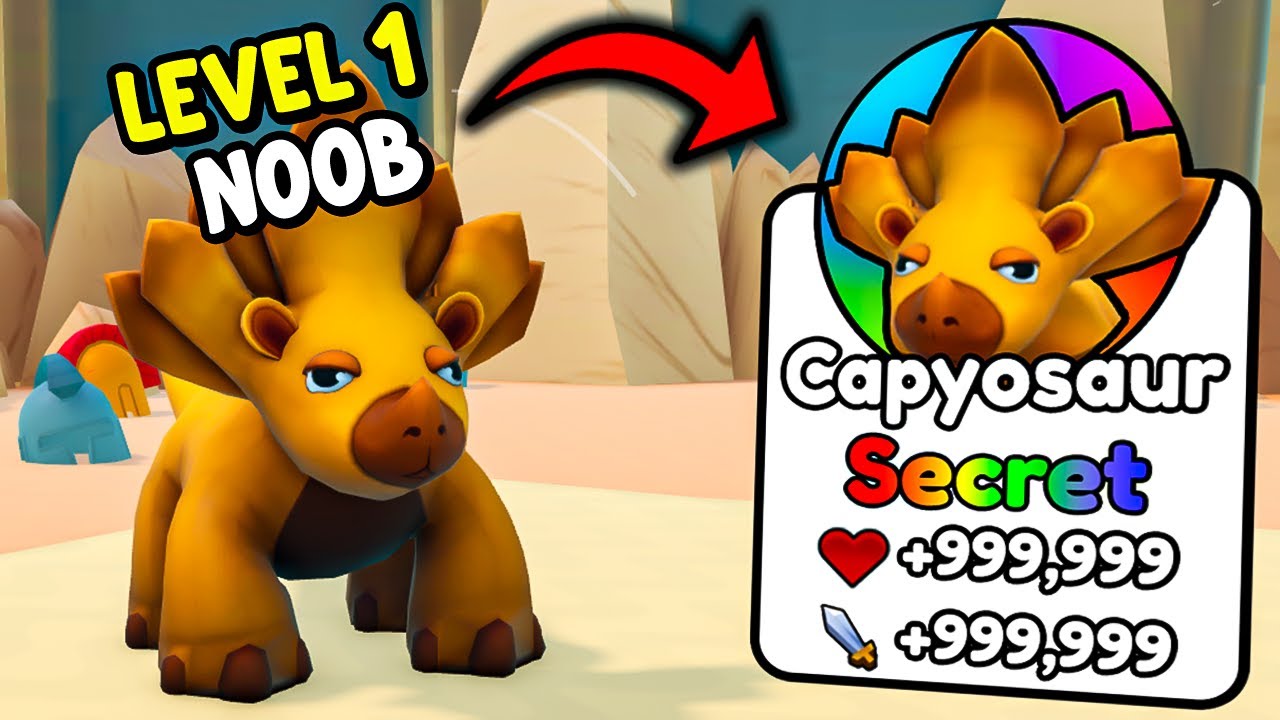Starting Over As NOOB With OP SECRET Capyosaur In Capybara Evolution ...