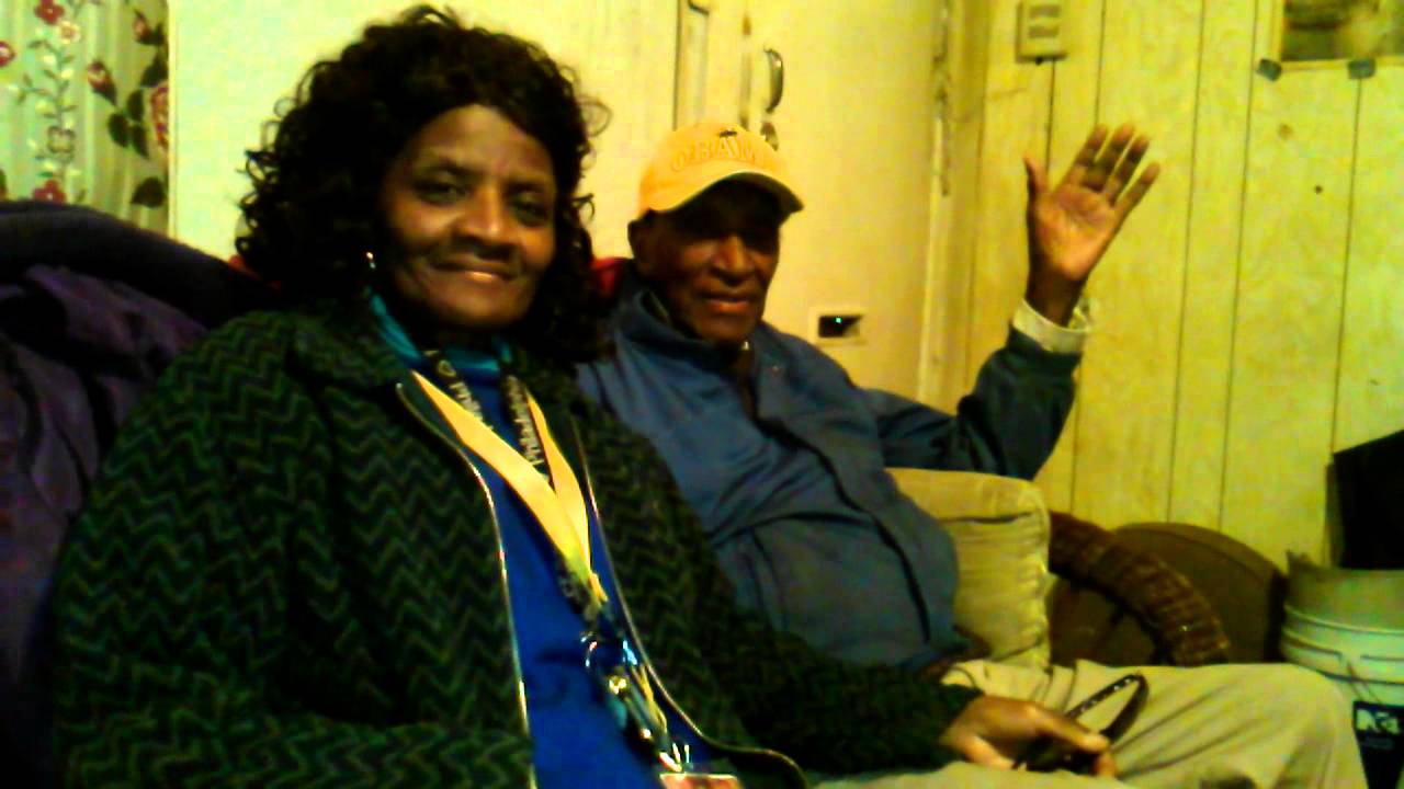 Uncle Fred and his wife Praying for my Dad and his house in Philly 2011 ...