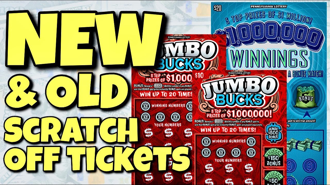 $1,000,000 Winnings! Jumbo Bucks! Scratch-off tickets from PA Lottery # ...